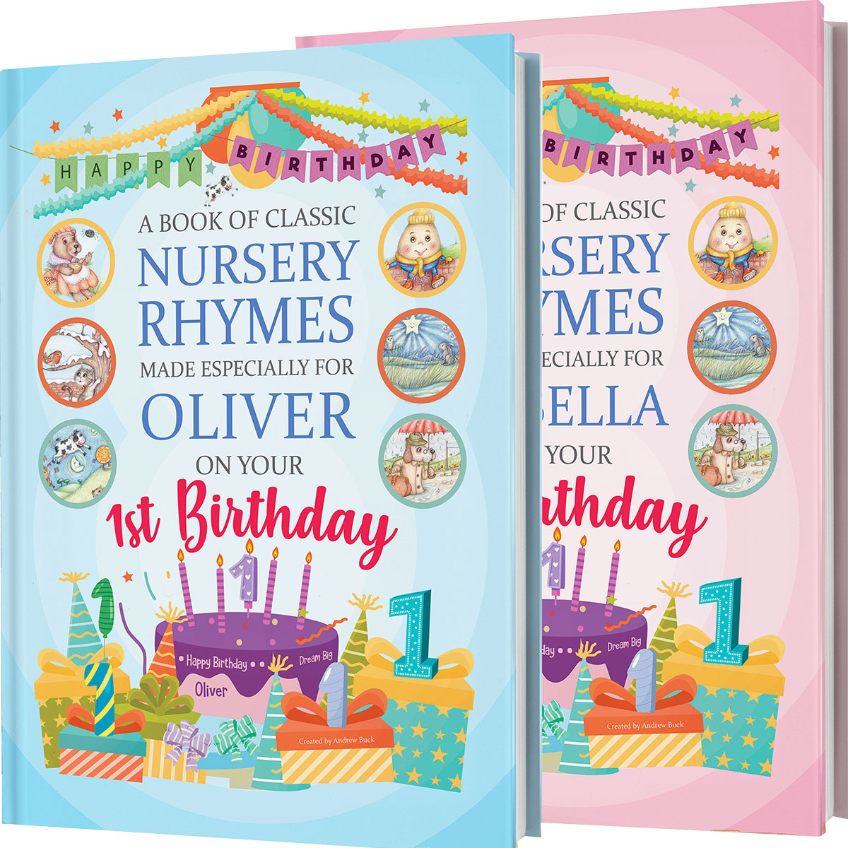 1st Birthday Book Of Nursery Rhymes Personalised