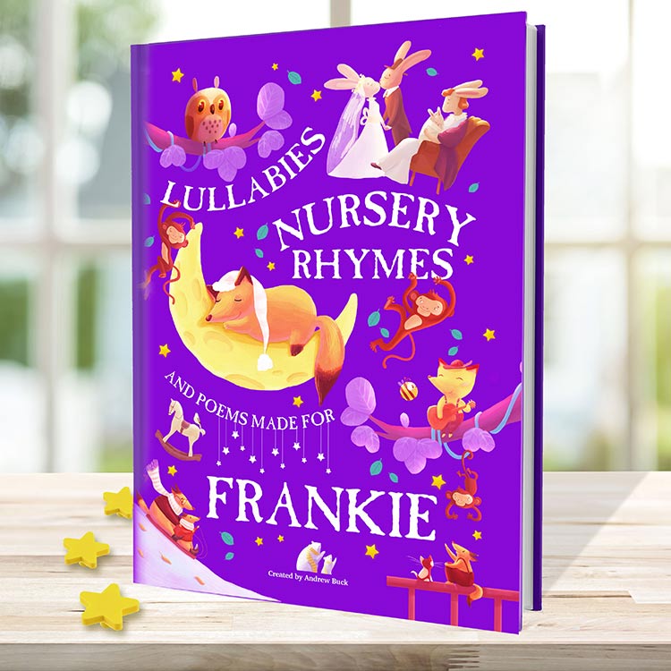 Nursery Rhymes And Personalised Lullabies Gift Book For Baby