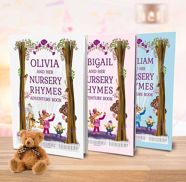 Personalised Nursery Rhymes and Poems Book for Newborns and Toddlers