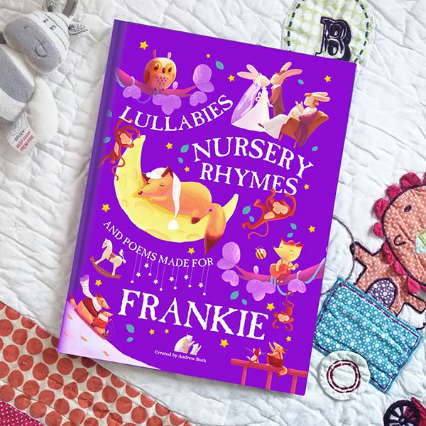 Nursery Rhymes and Personalised Lullabies Book for Newborns and Toddlers